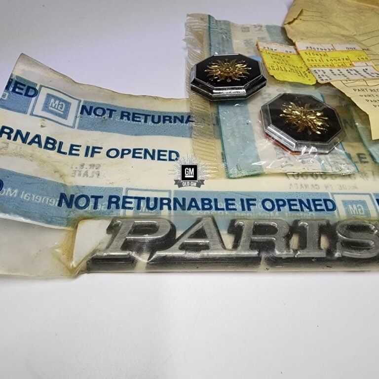 NOS GM 83-86 Parisienne C-Pillar & Trunk Emblems - Old GM