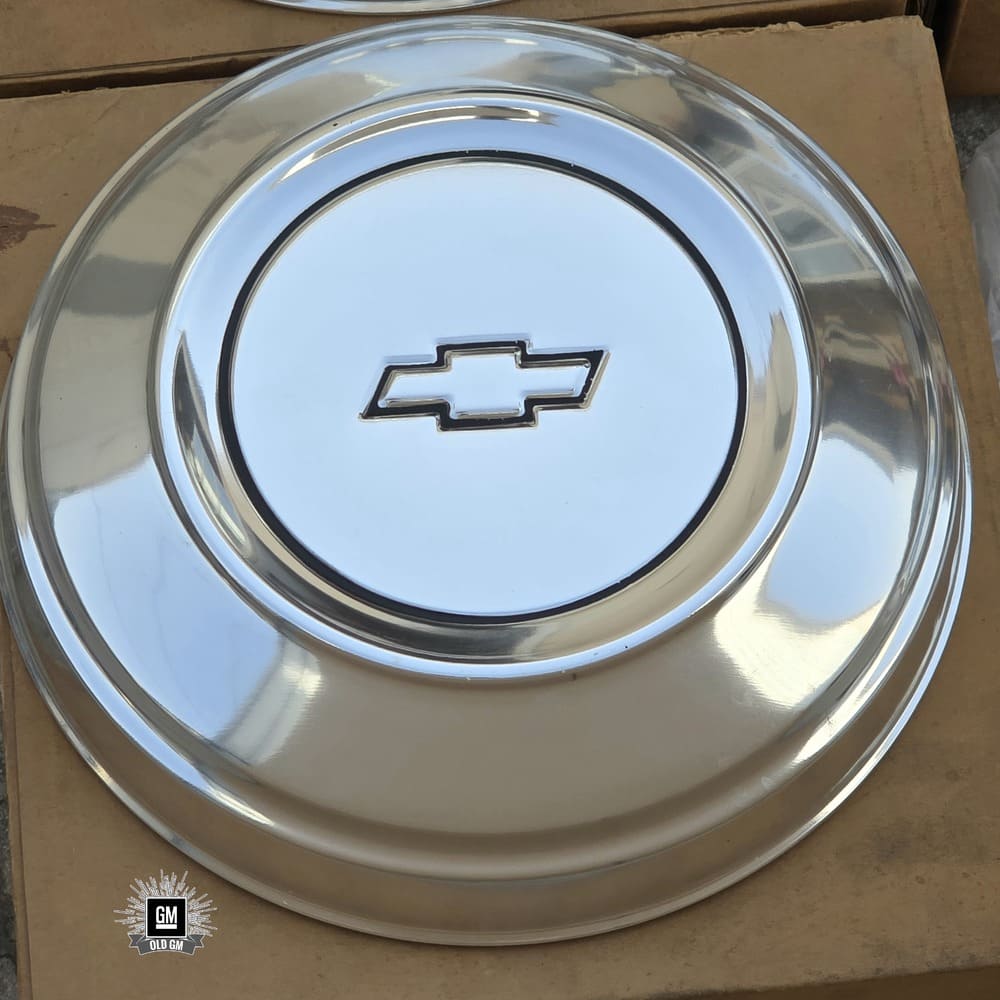 NOS GM 74-90 Caprice & Impala Dogdish Wheel Caps Set - Old GM